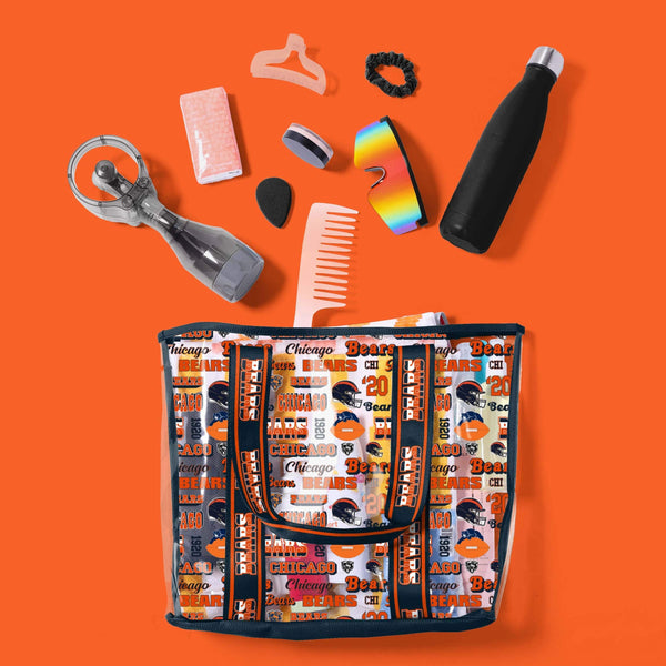 Chicago Bears NFL Repeat Retro Print Clear Tote Bag (PREORDER - SHIPS