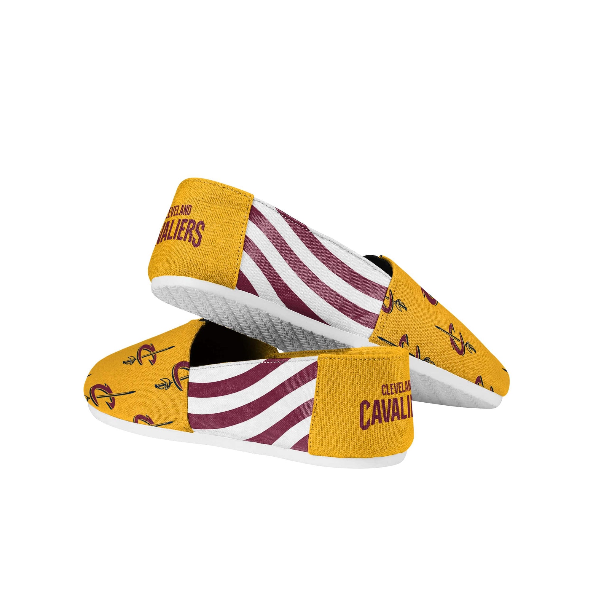 Cleveland Cavaliers NBA Womens Stripe Canvas Shoes