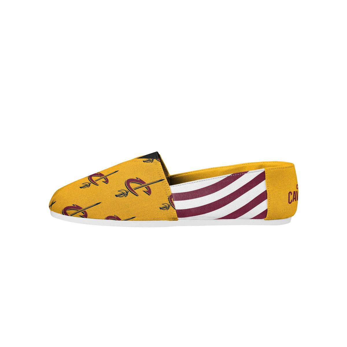 Cleveland Cavaliers NBA Womens Stripe Canvas Shoes