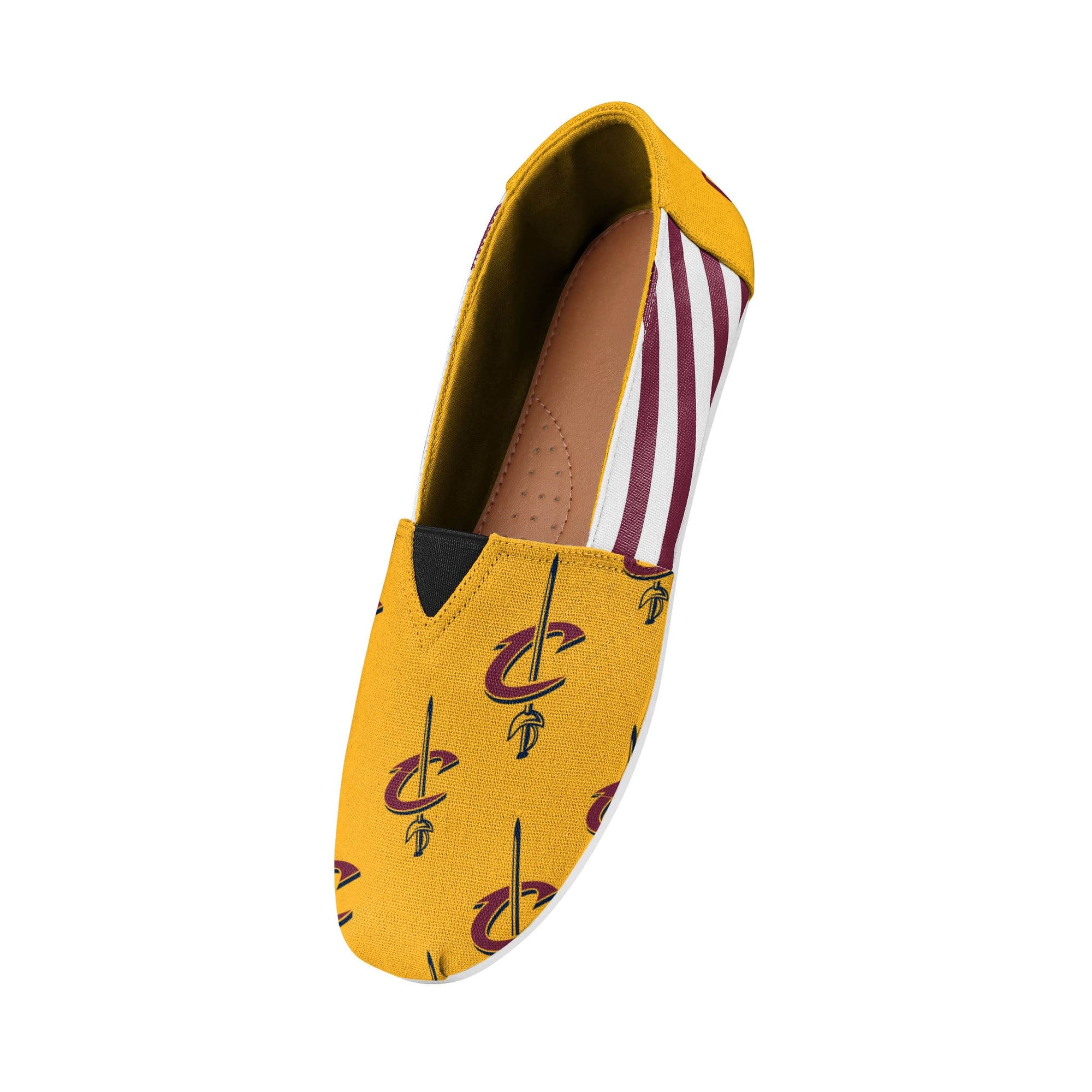 Cleveland Cavaliers NBA Womens Stripe Canvas Shoes