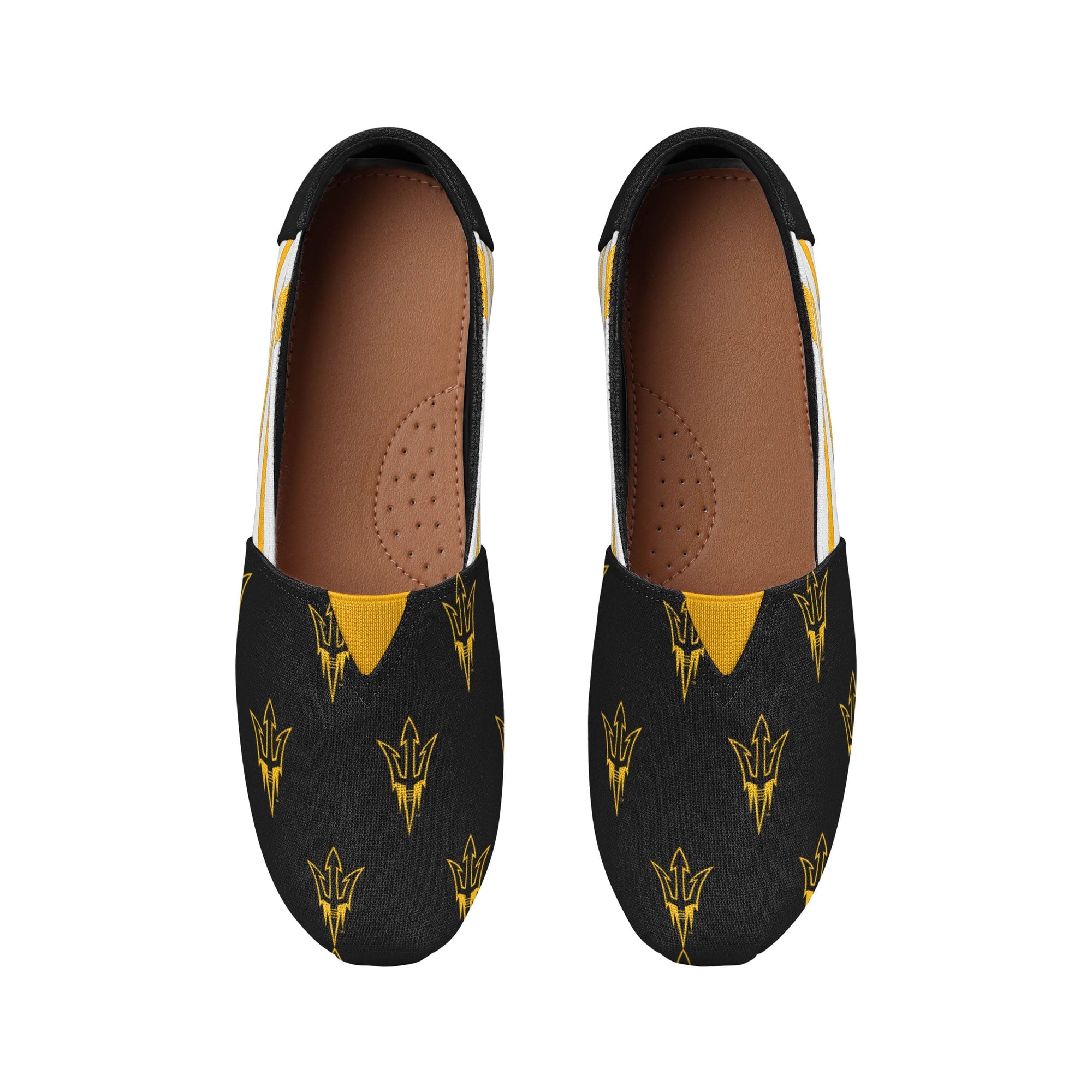 Arizona State Sun Devils NCAA Womens Stripe Canvas Shoes
