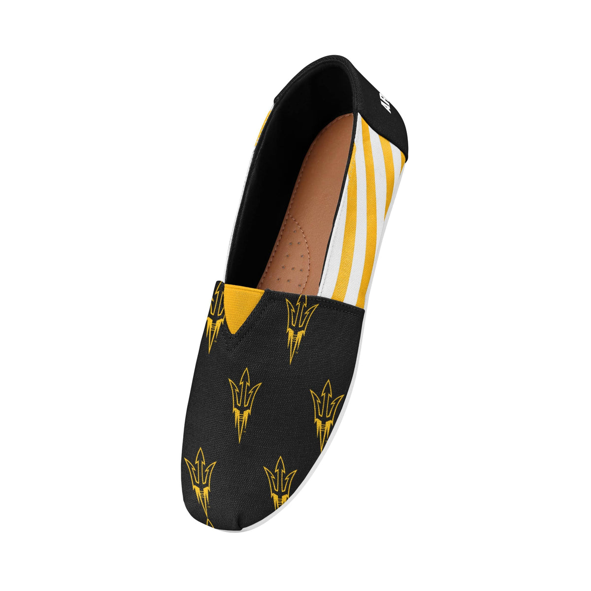 Arizona State Sun Devils NCAA Womens Stripe Canvas Shoes