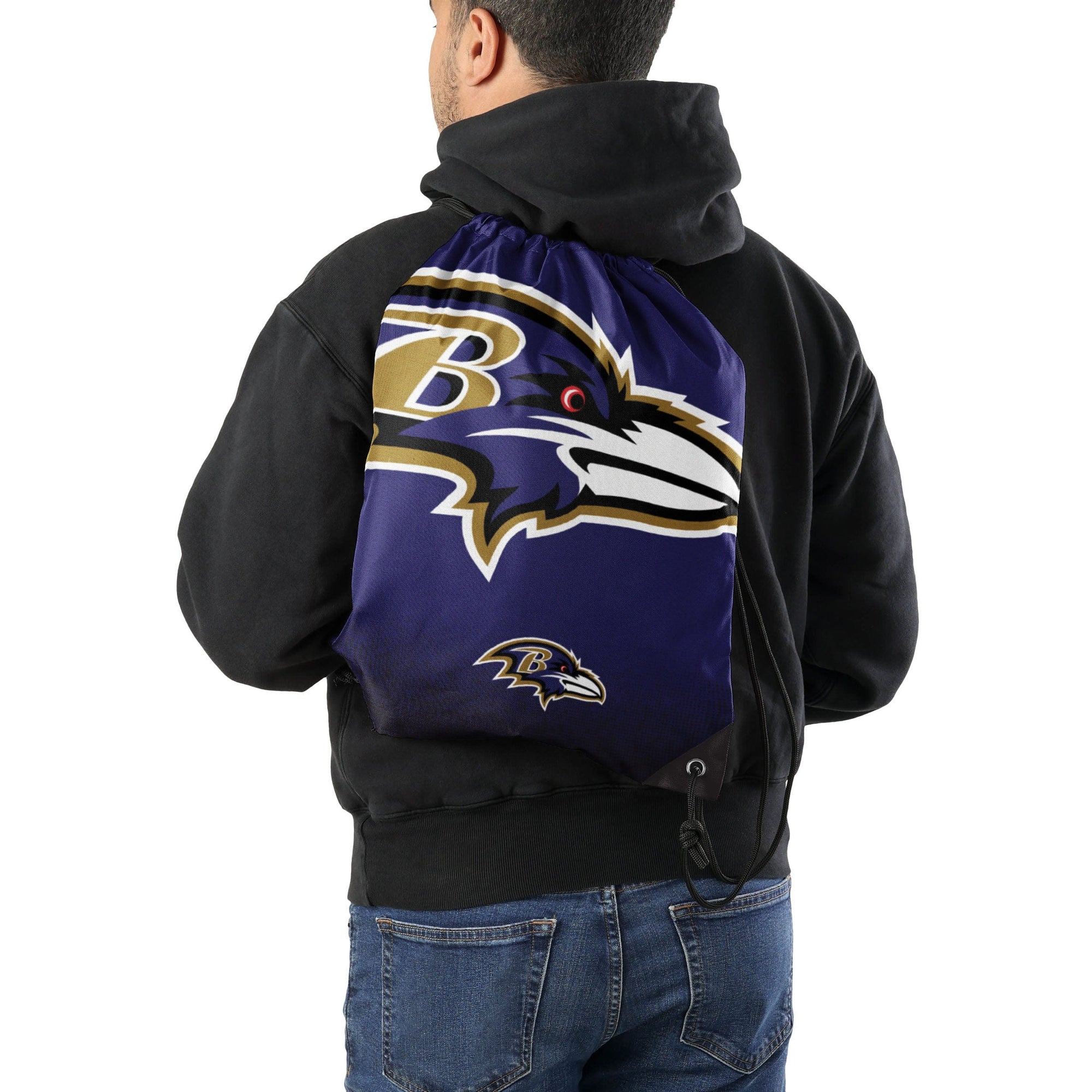 Baltimore Ravens NFL Gradient Drawstring Backpack