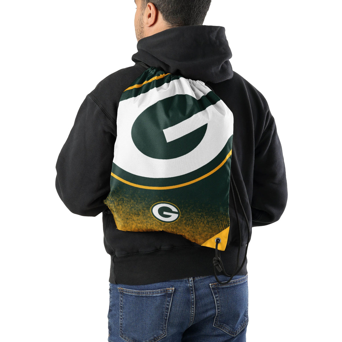 Green Bay Packers NFL Gradient Drawstring Backpack