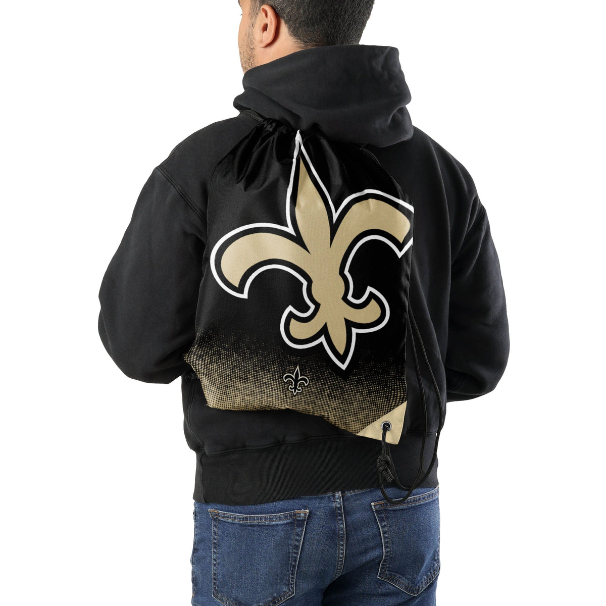 New Orleans Saints NFL Gradient Drawstring Backpack