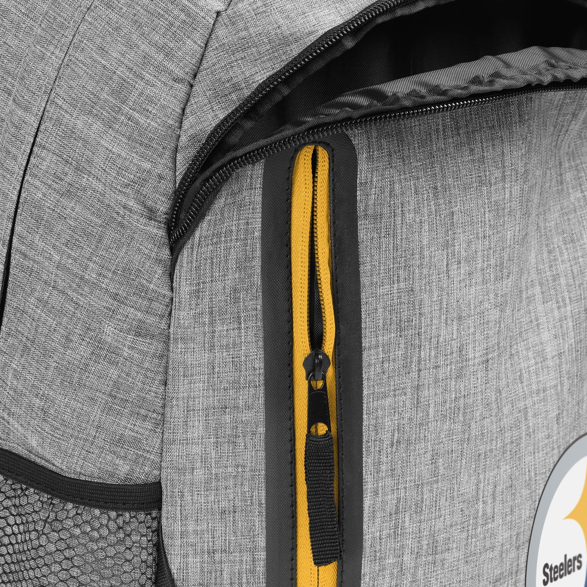 Pittsburgh Steelers NFL Heather Grey Bold Color Backpack