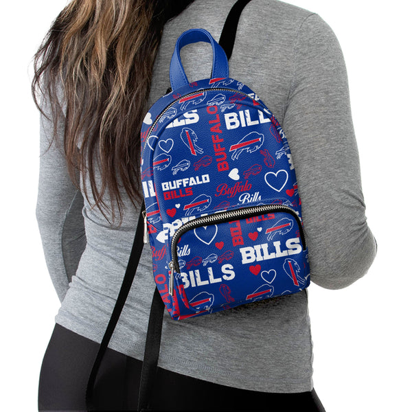 Buffalo Bills NFL Logo Love Mini Backpack