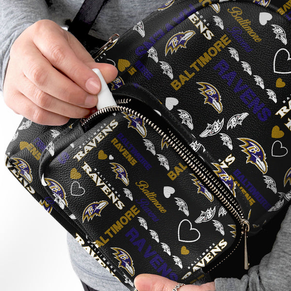 Baltimore Ravens NFL Logo Love Mini Backpack