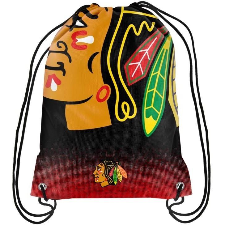 Chicago Blackhawks NHL Gradient Drawstring Backpack Bag