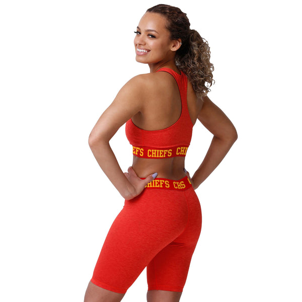 Kansas City Chiefs NFL Womens Team Color Static Sports Bra