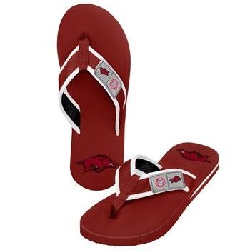 Arkansas Razorbacks Mens Locker Label Contour Sandal