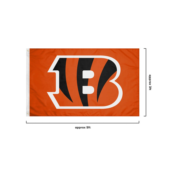 Cincinnati Bengals NFL Solid Horizontal Flag