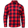 NFL Mens Officially Licensed Long Sleeve Large Check Flannel Shirts