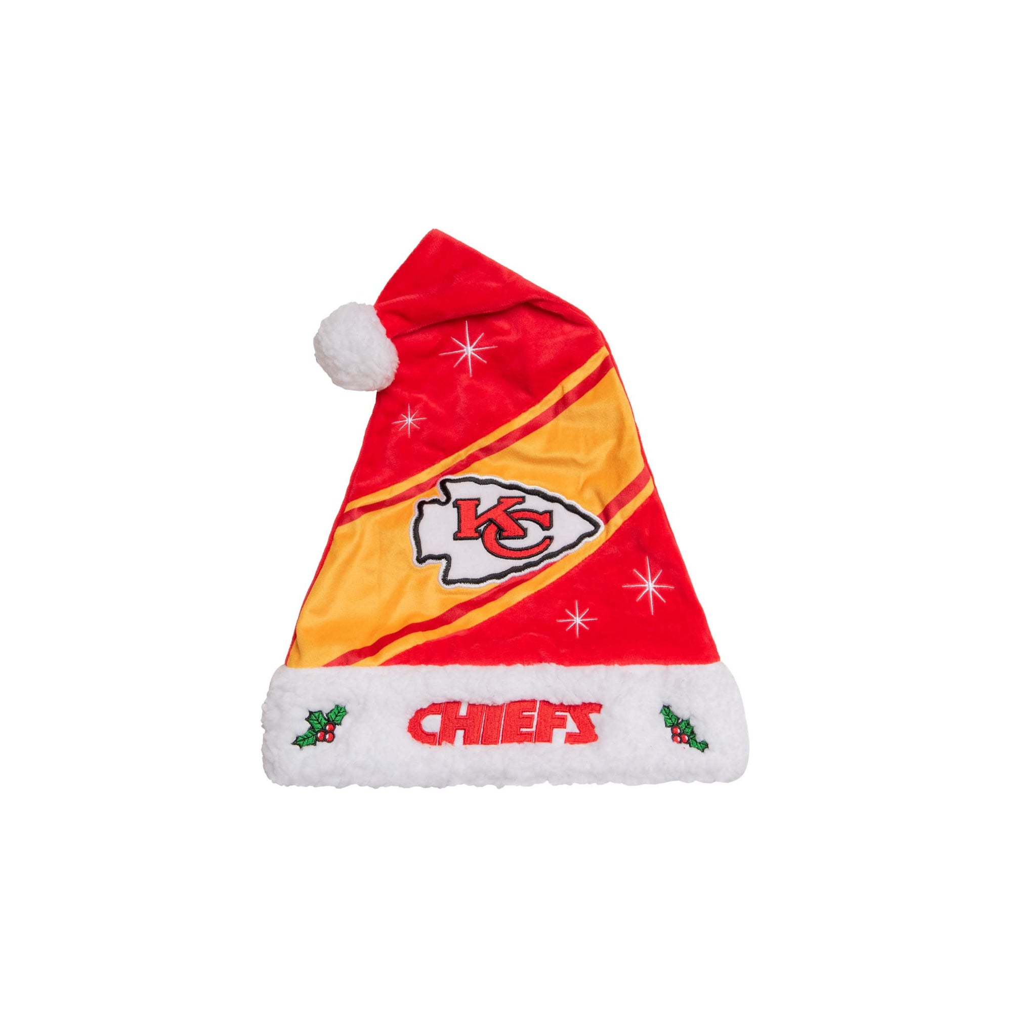 Kansas City Chiefs NFL High End Santa Hat