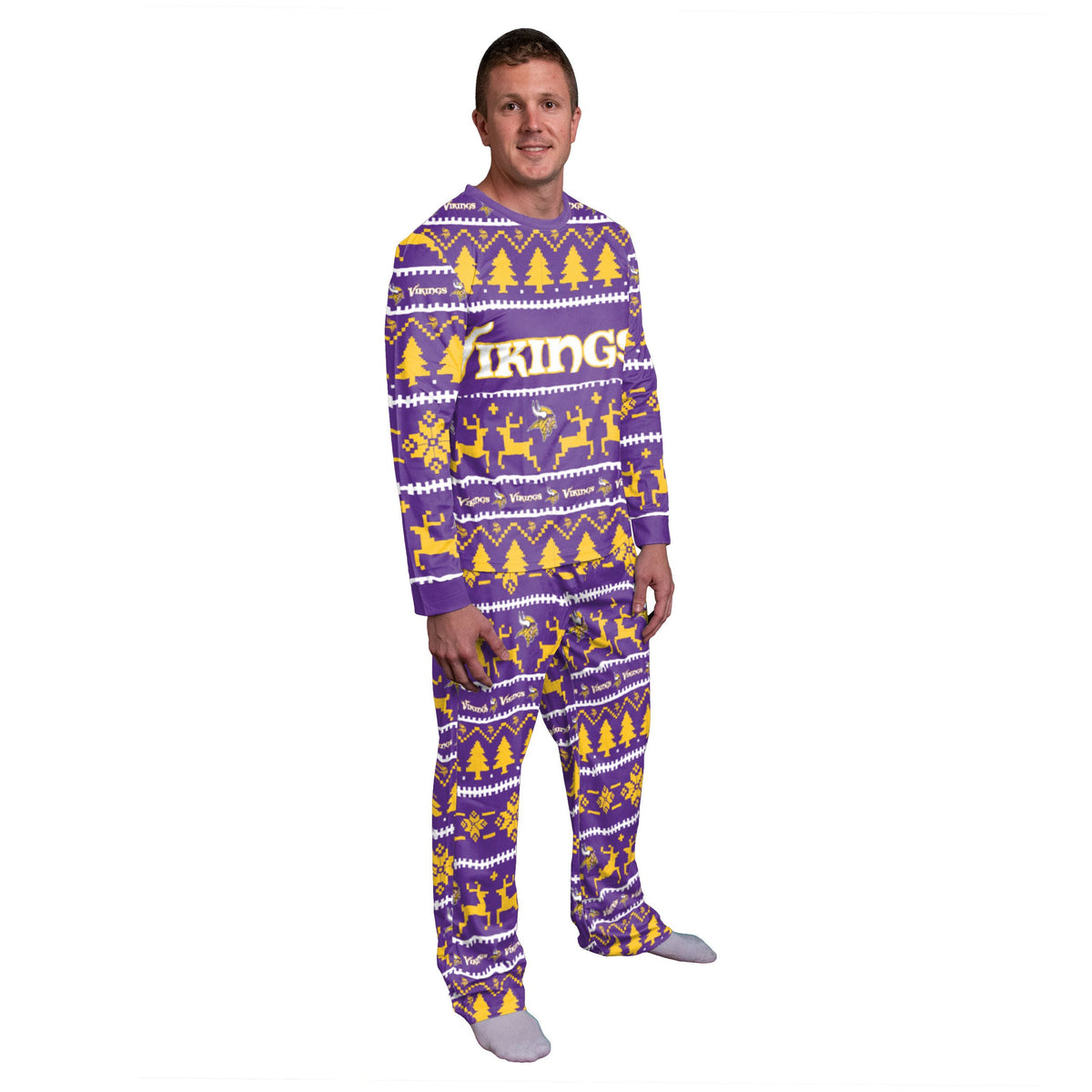 Minnesota Vikings NFL Family Holiday Pajamas