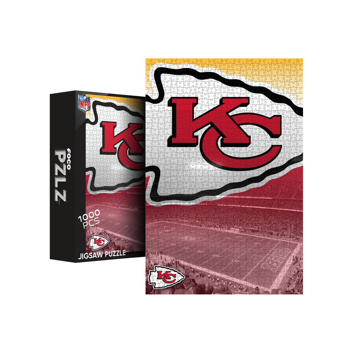 Kansas City Chiefs NFL 1000 Piece Jigsaw Puzzle PZLZ Stadium - Arrowhe