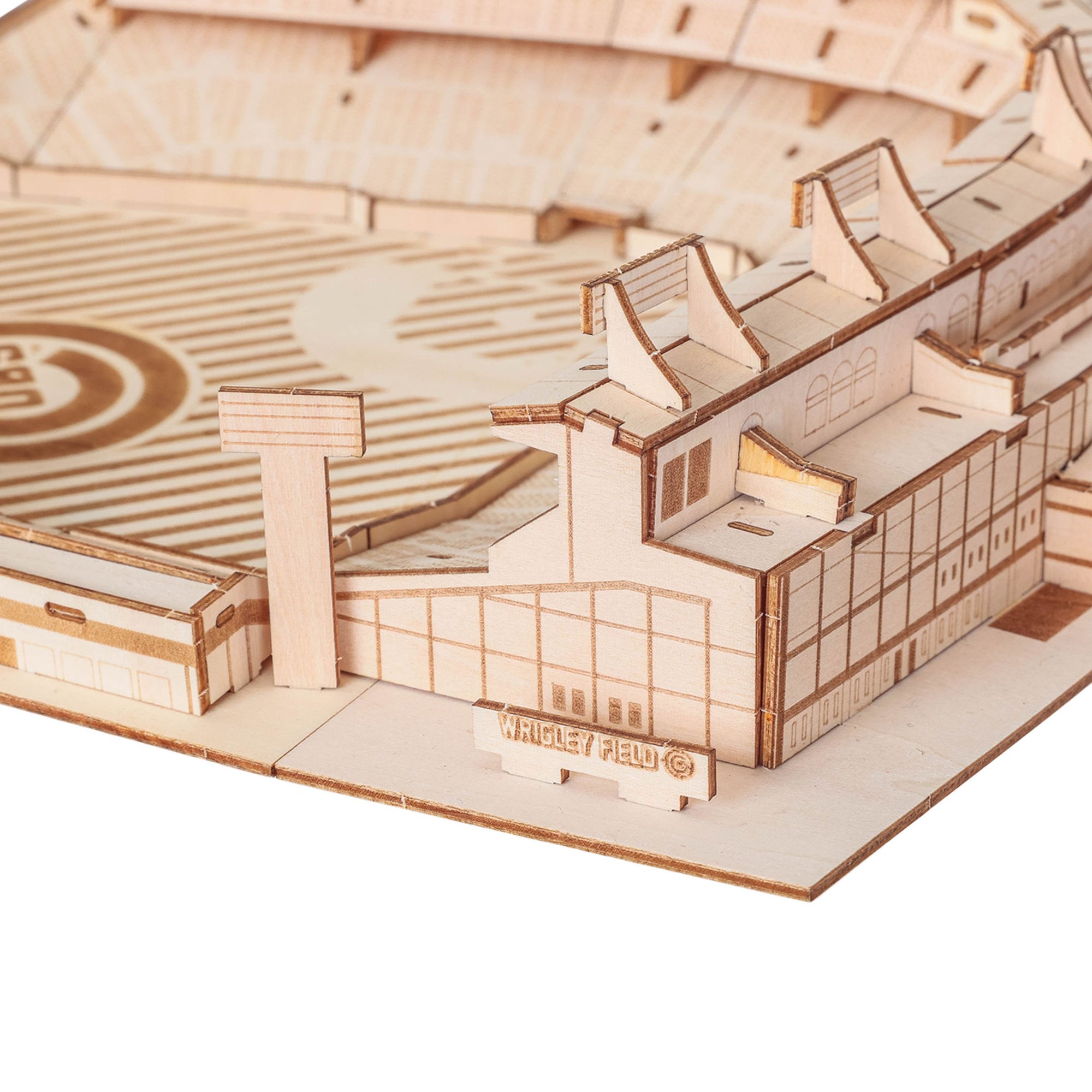 Chicago Cubs MLB Wrigley Field Wood PZLZ Stadium