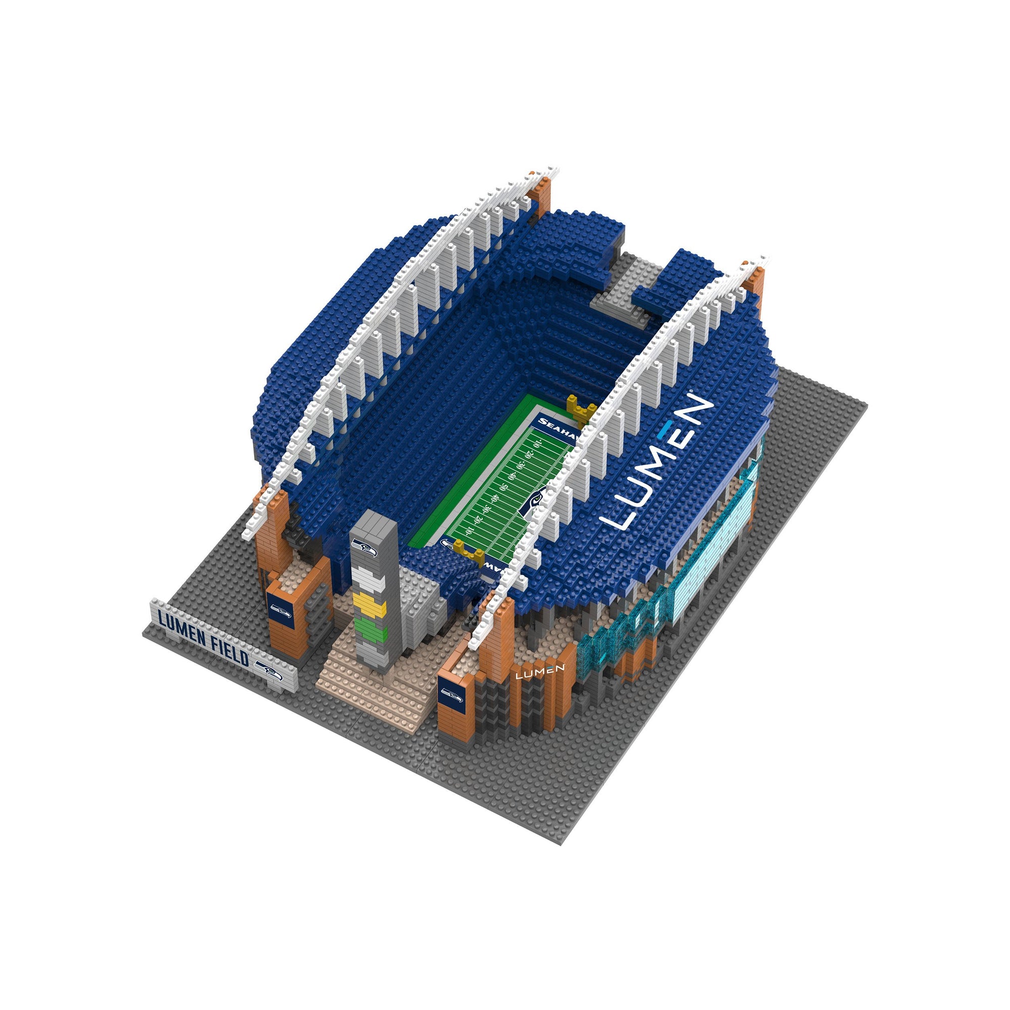 Seattle Seahawks NFL 3D BRXLZ Stadium Blocks Set