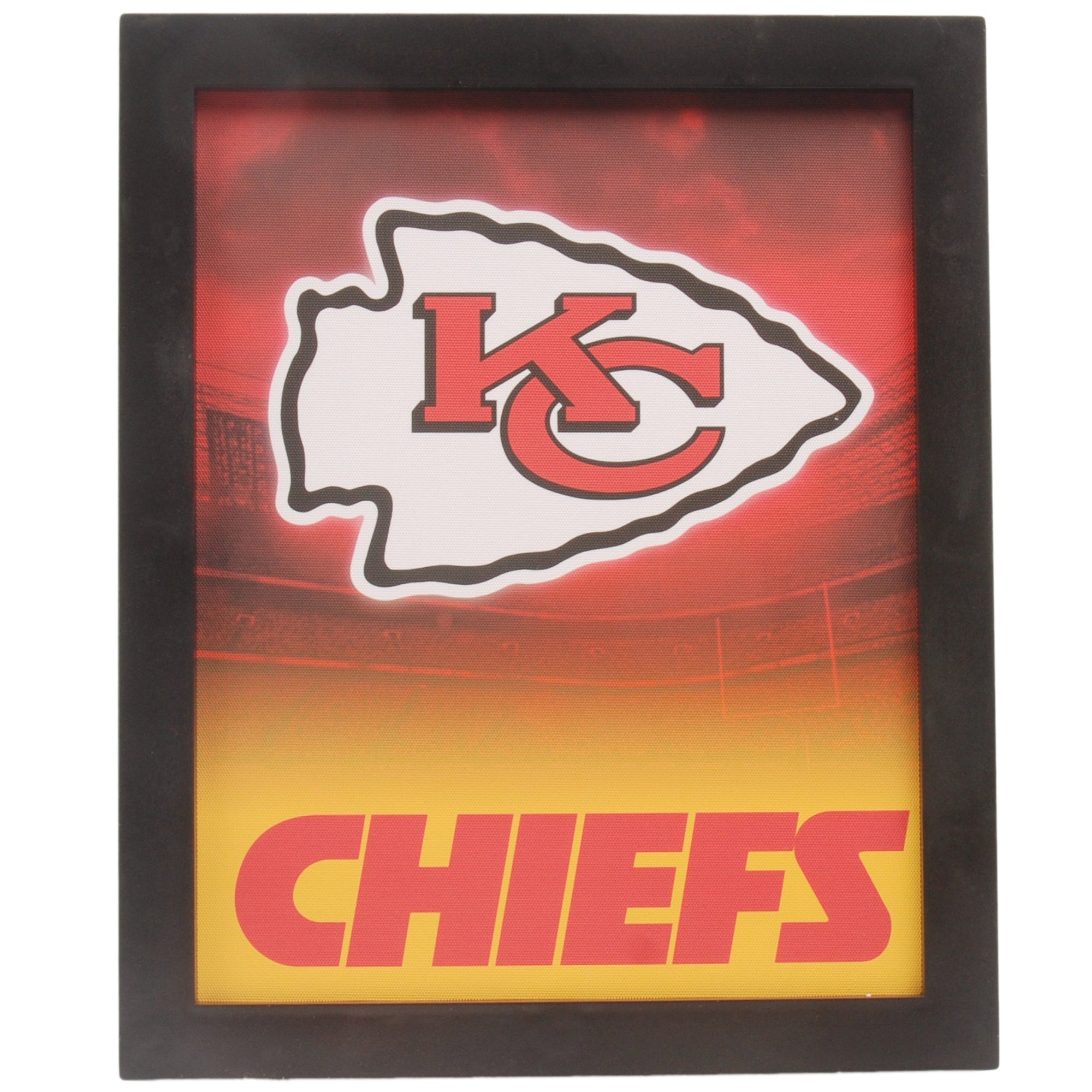 Kansas City Chiefs NFL Glow Wall Sign