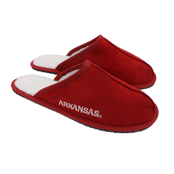 Arkansas Razorbacks NCAA Mens Team Color Wordmark Open Back Moccasin S