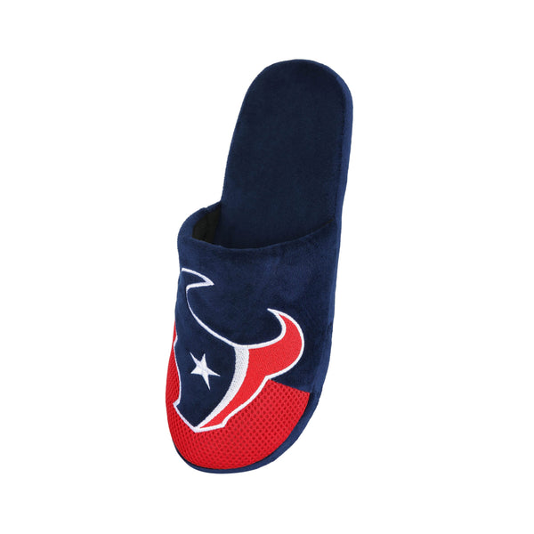 Houston Texans NFL Mens Logo Staycation Slippers