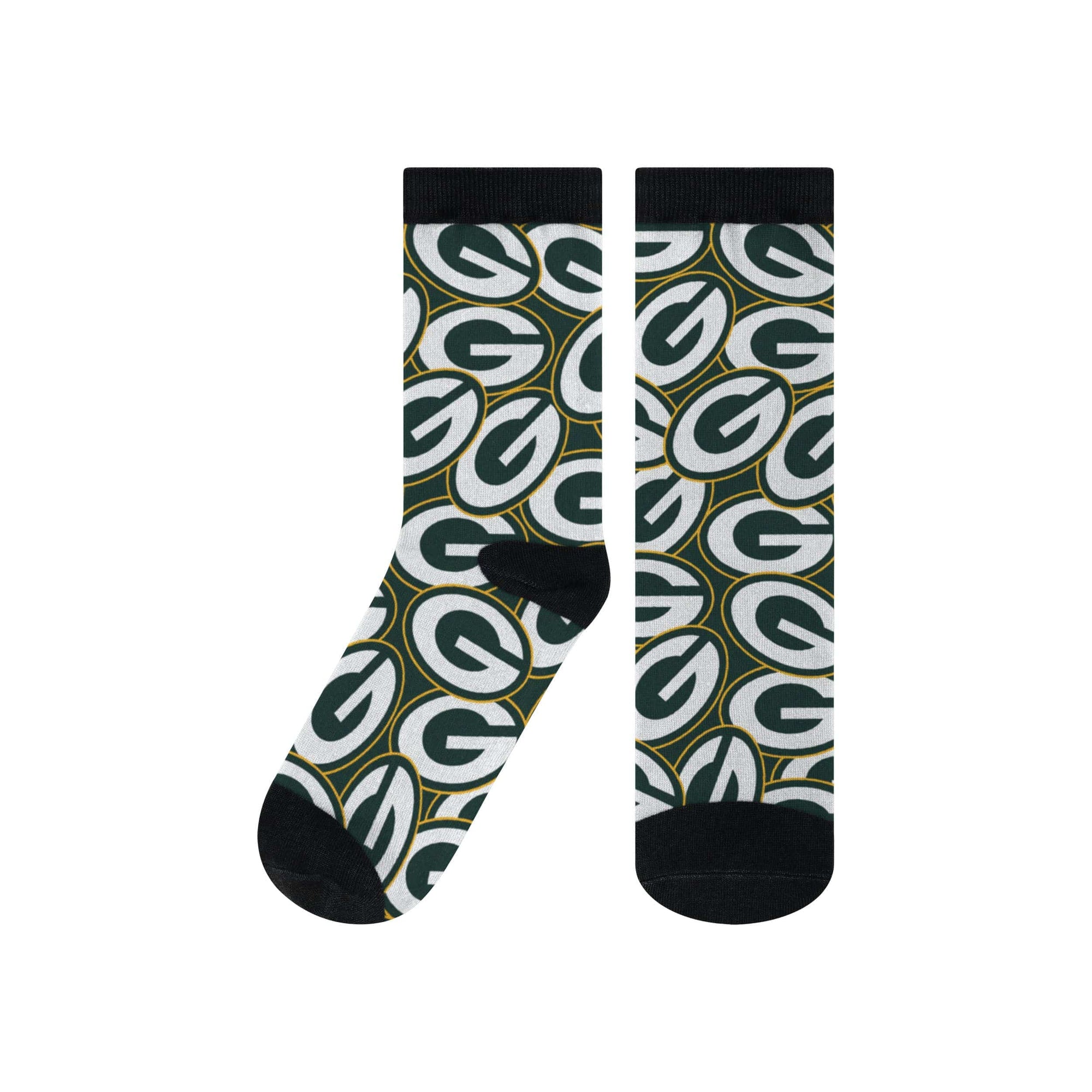 Green Bay Packers NFL Logo Blast Socks