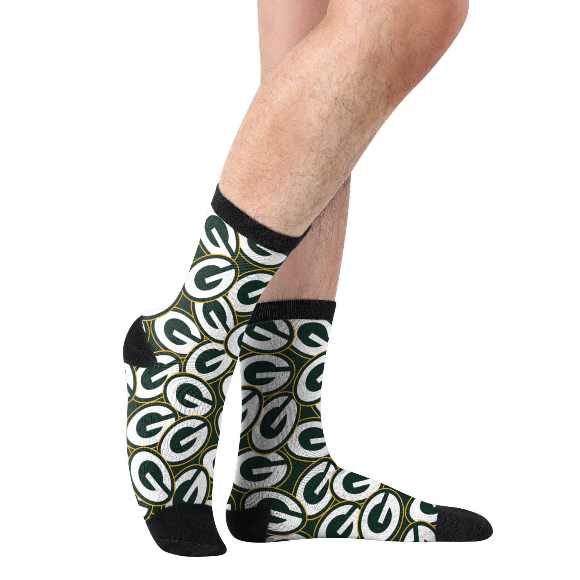 Green Bay Packers NFL Logo Blast Socks