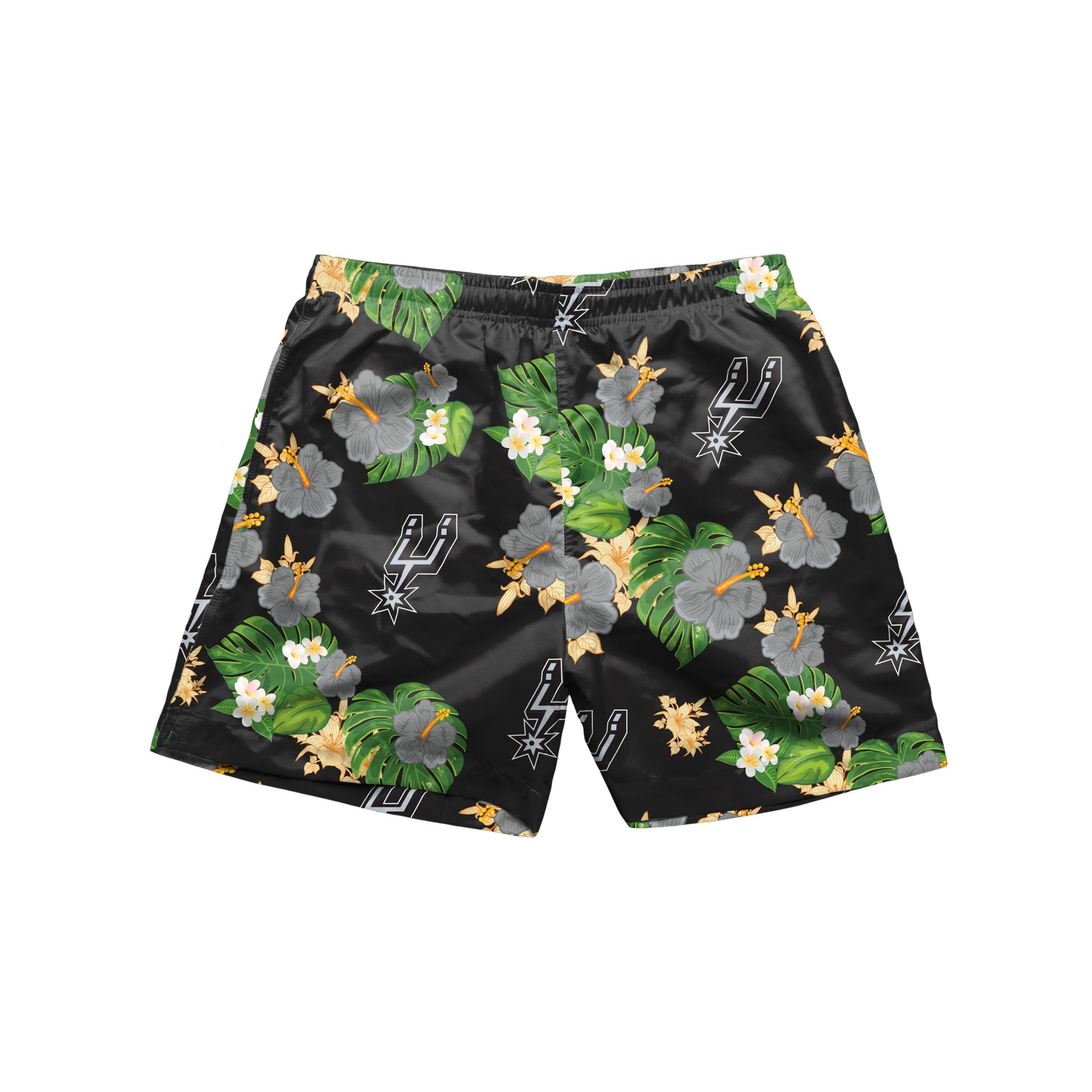 San Antonio Spurs NBA Mens Floral Slim Fit 5.5" Swimming Suit Trunks