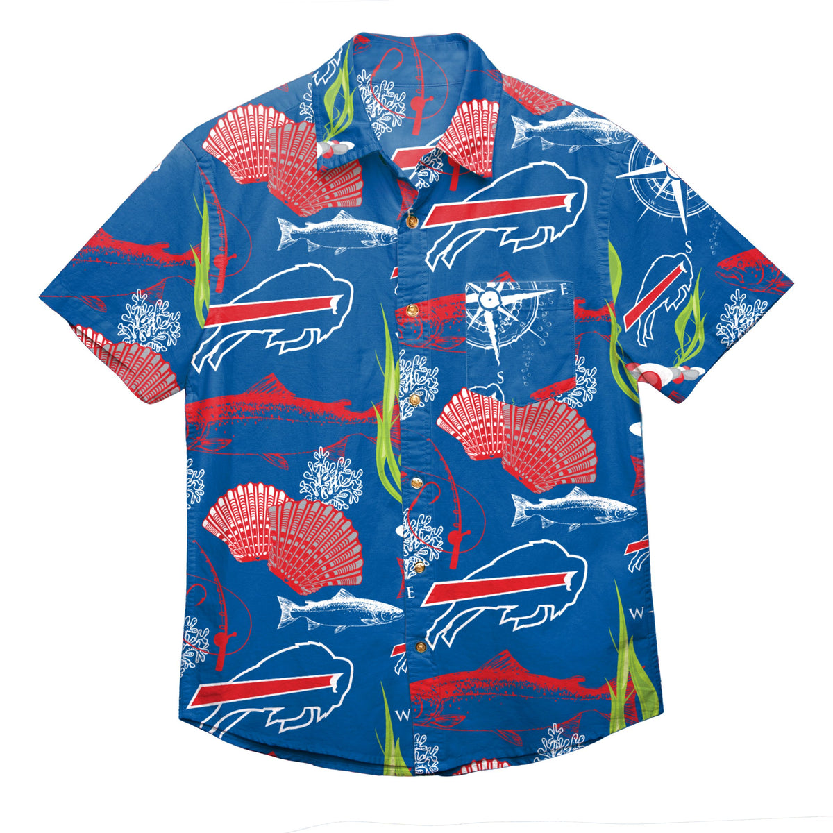 NFL Mens Floral Button Up Shirts - Pick Your Team!