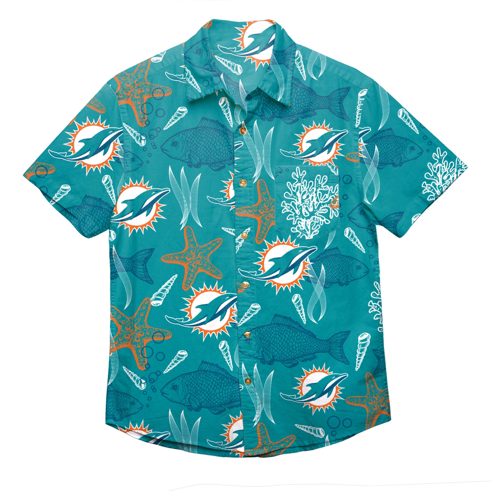NFL Mens Floral Button Up Shirts - Pick Your Team!