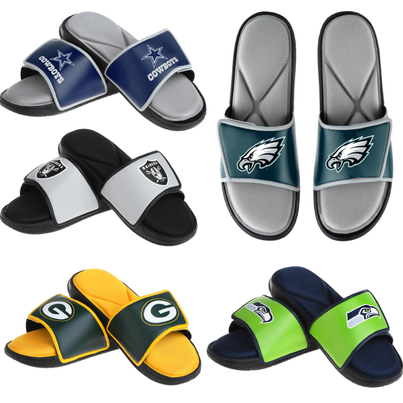 NFL Mens Foam Sport Slide Sandals - Pick Your Team
